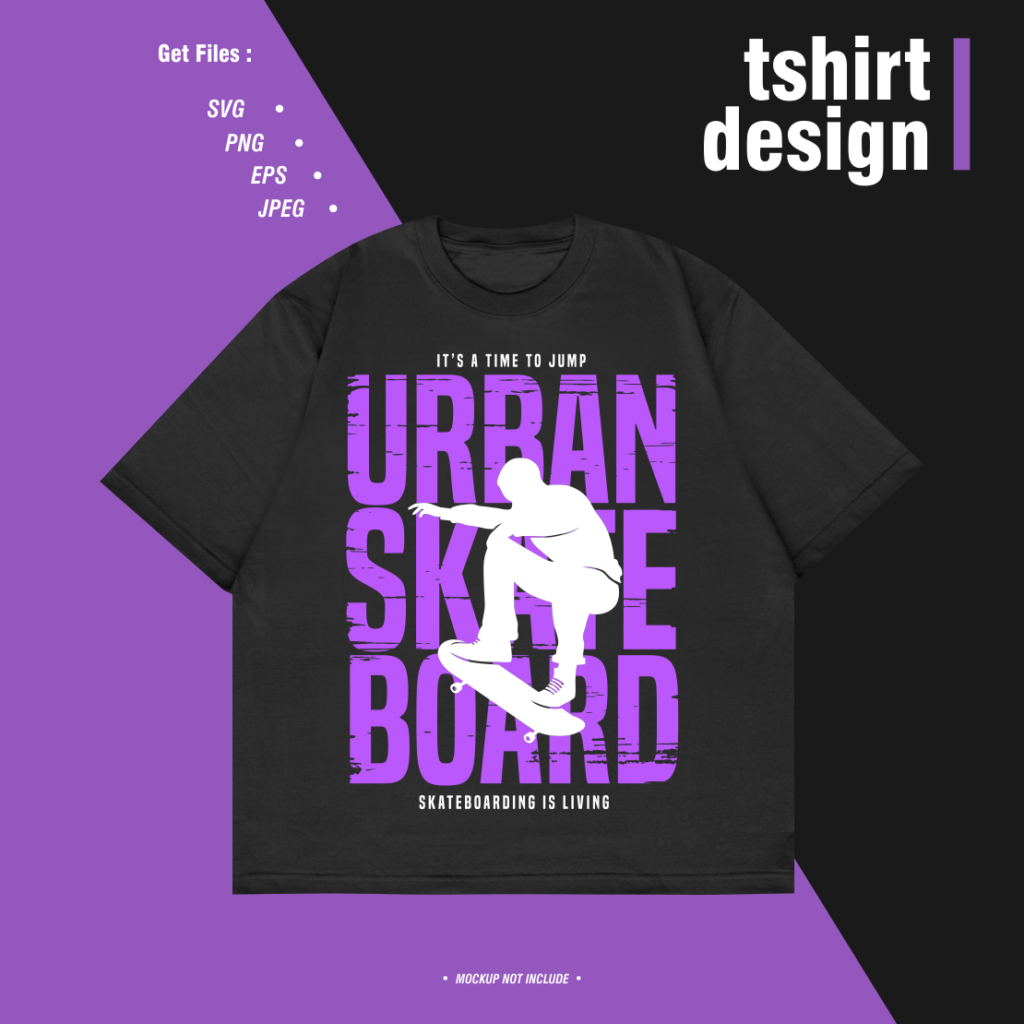 Urban Skateboard T shirt Designs, Urban Streetwear Style