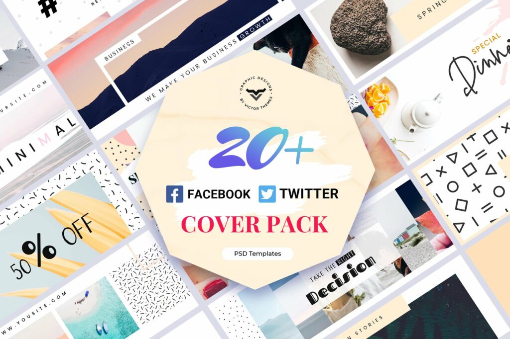 Facebook & Twitter Cover Template – MasterBundles