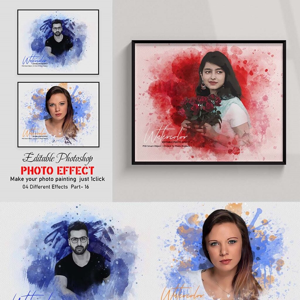 Colorful Watercolor Painting Effect - MasterBundles