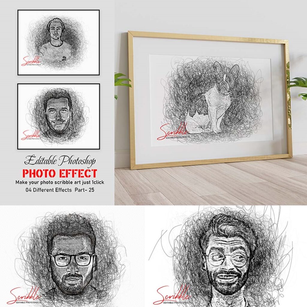 Scribble Art Photo Effect - MasterBundles