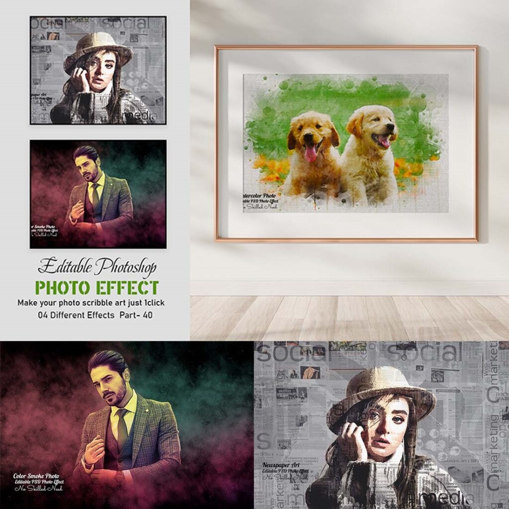 Photoshop Editable Photo Effect - MasterBundles