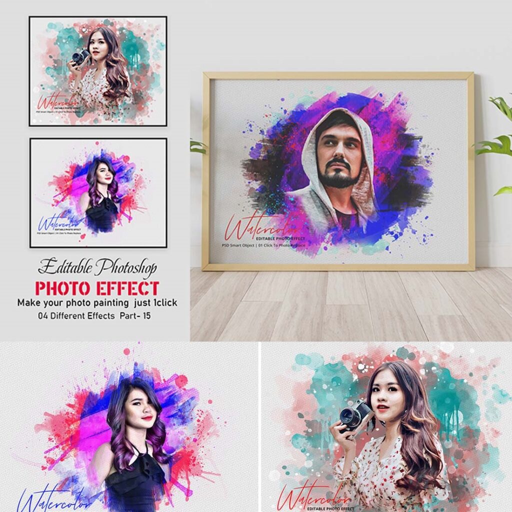 Editable Painting Photoshop Effect - MasterBundles