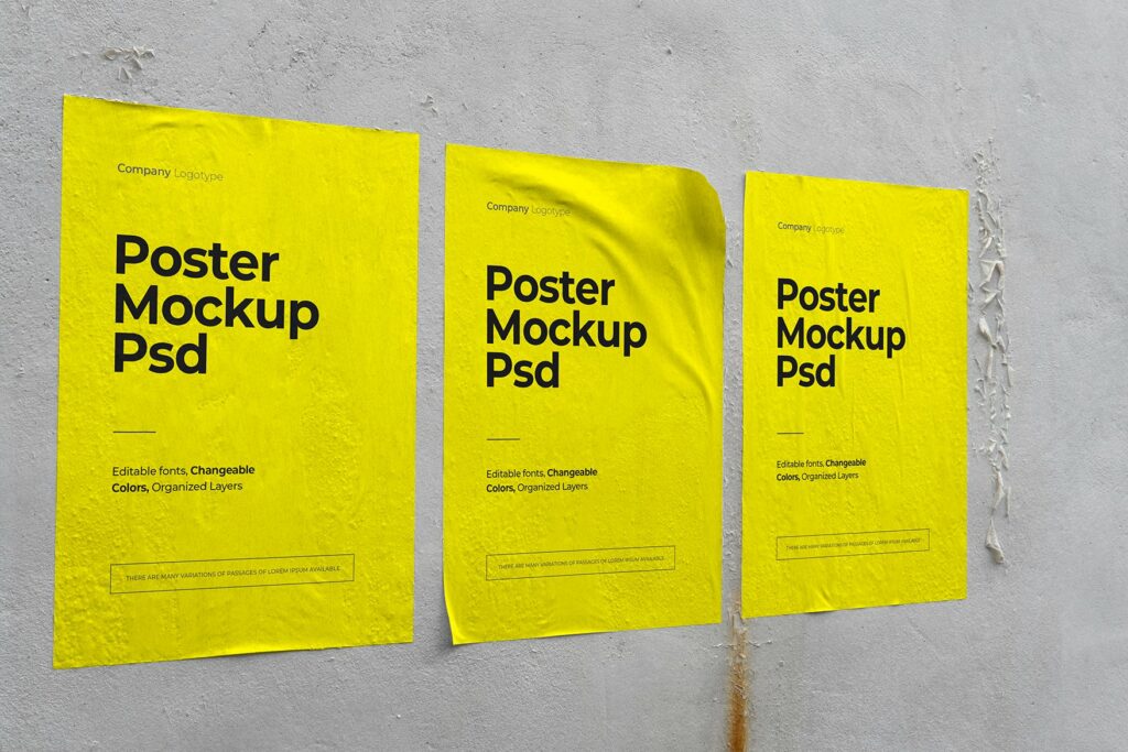 A4 Urban Poster Mockup – MasterBundles