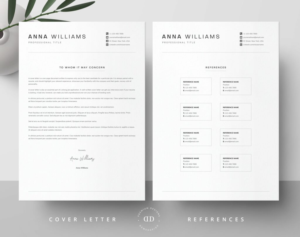 Resume Template Pack | Word, Pages – MasterBundles