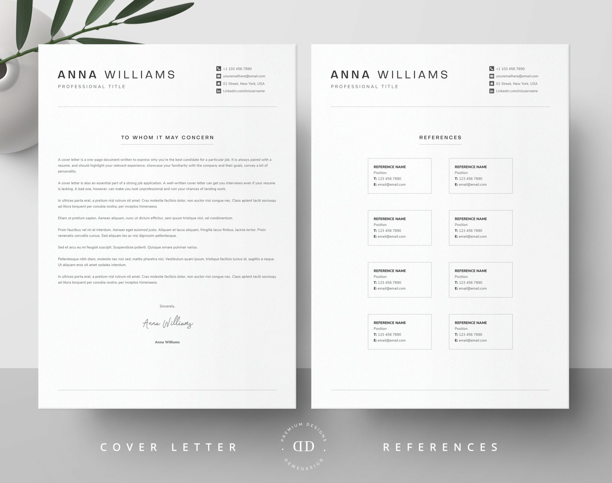 Resume Template Pack | Word, Pages – MasterBundles