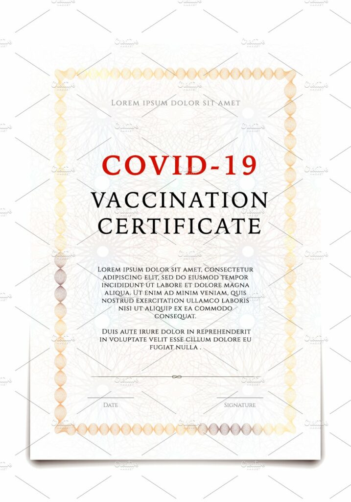 COVID-19 vaccination certificate – MasterBundles