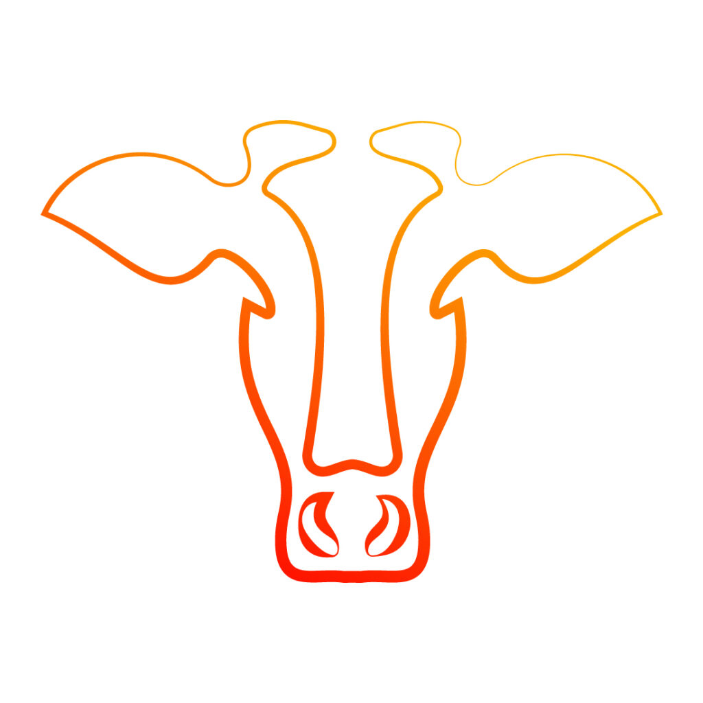 Creative Cow head logo design, Vector design template - MasterBundles