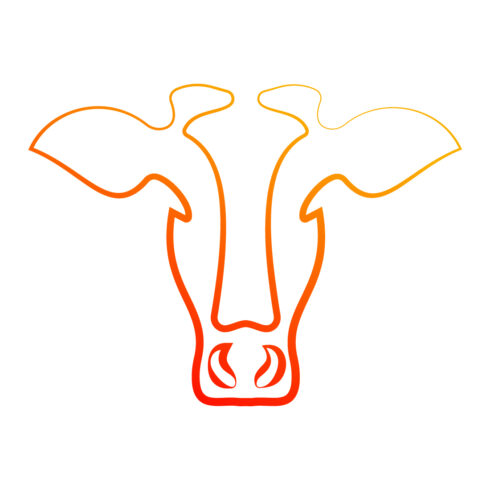 Creative Cow head logo design, Vector design template - MasterBundles