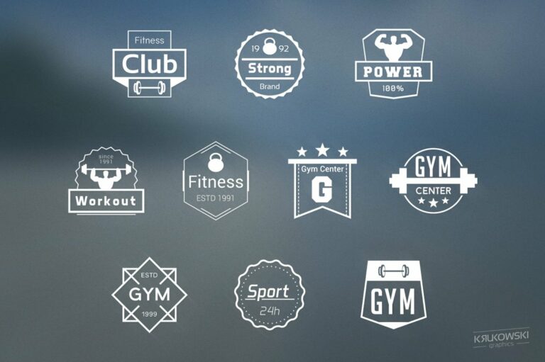 Gym Badges Logos – MasterBundles
