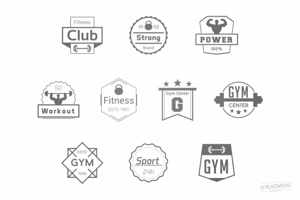 Gym Badges Logos – MasterBundles