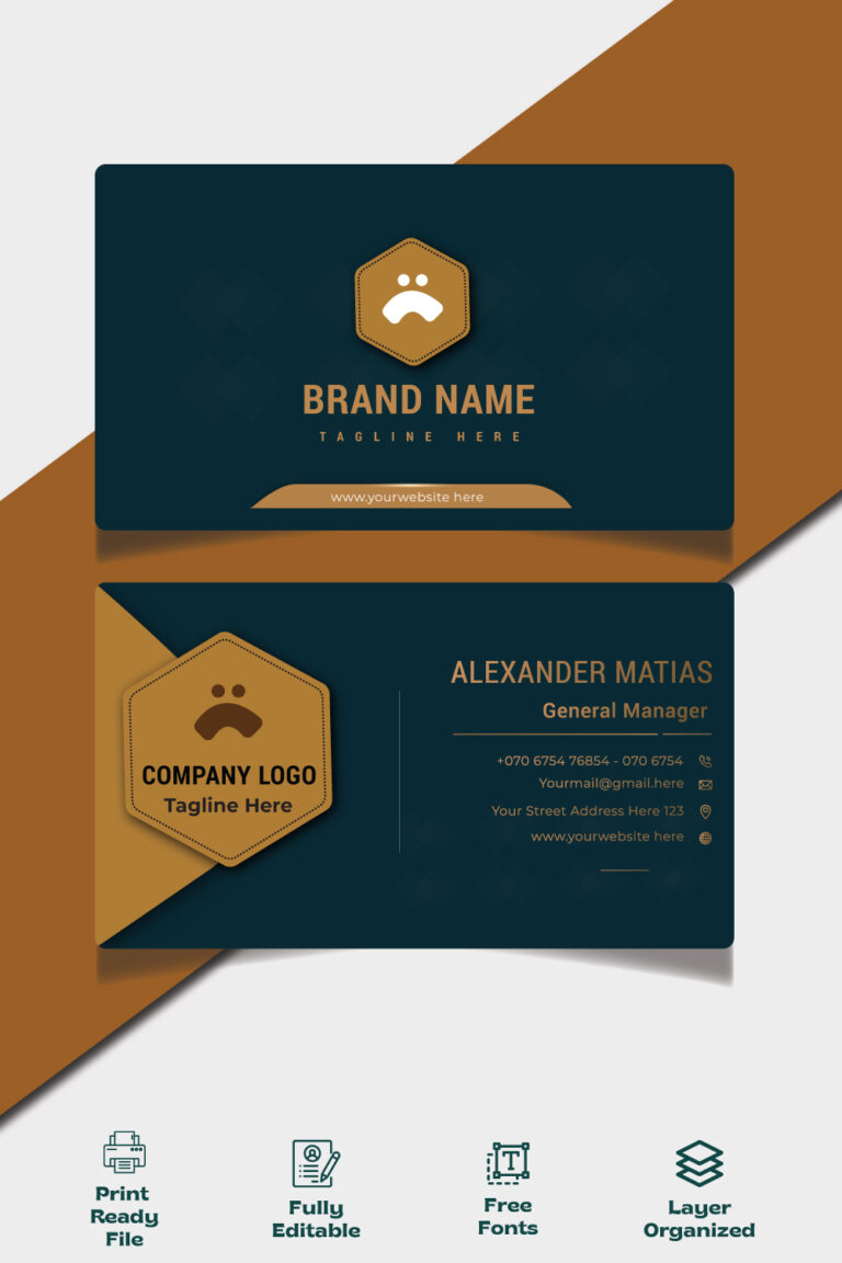 Creative and clean business card template layout. Vector illustration ...