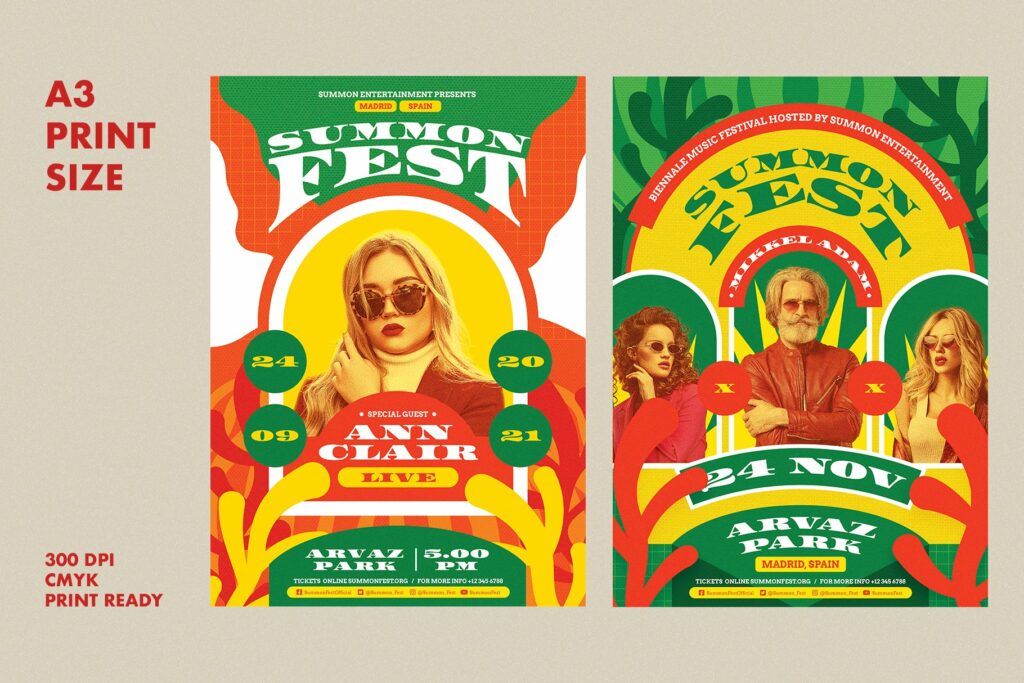 Creative Festival Poster Templates – MasterBundles