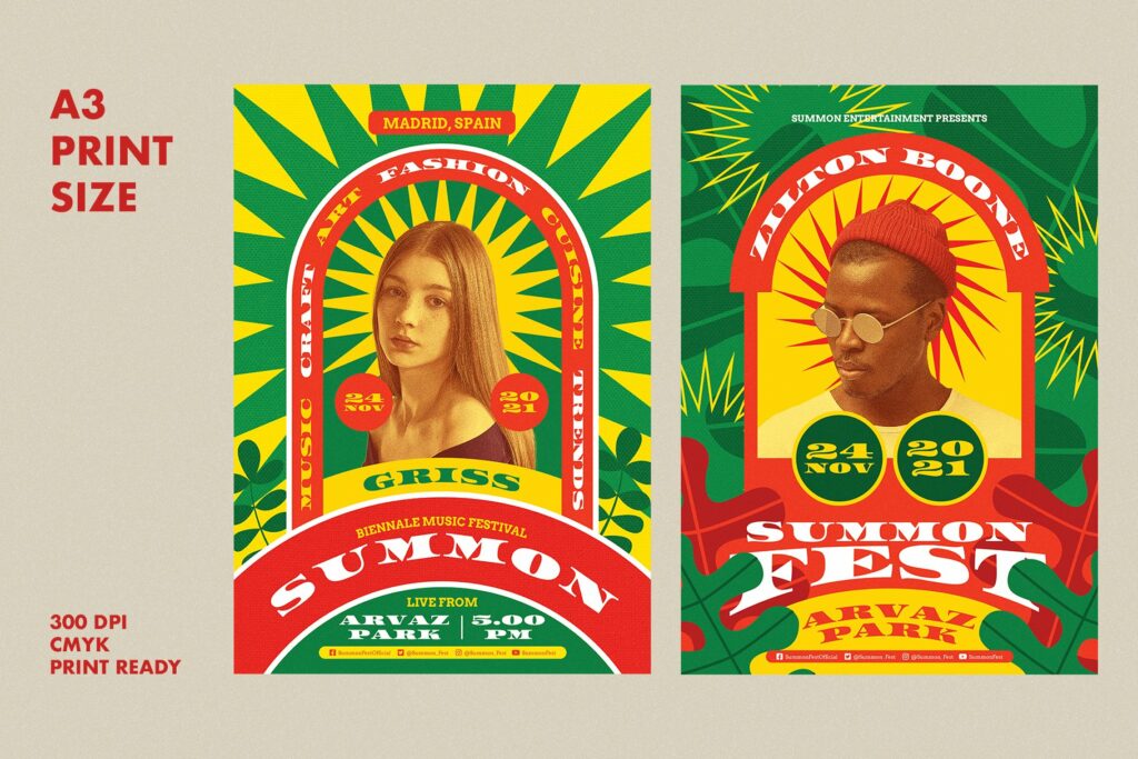 Creative Festival Poster Templates – MasterBundles