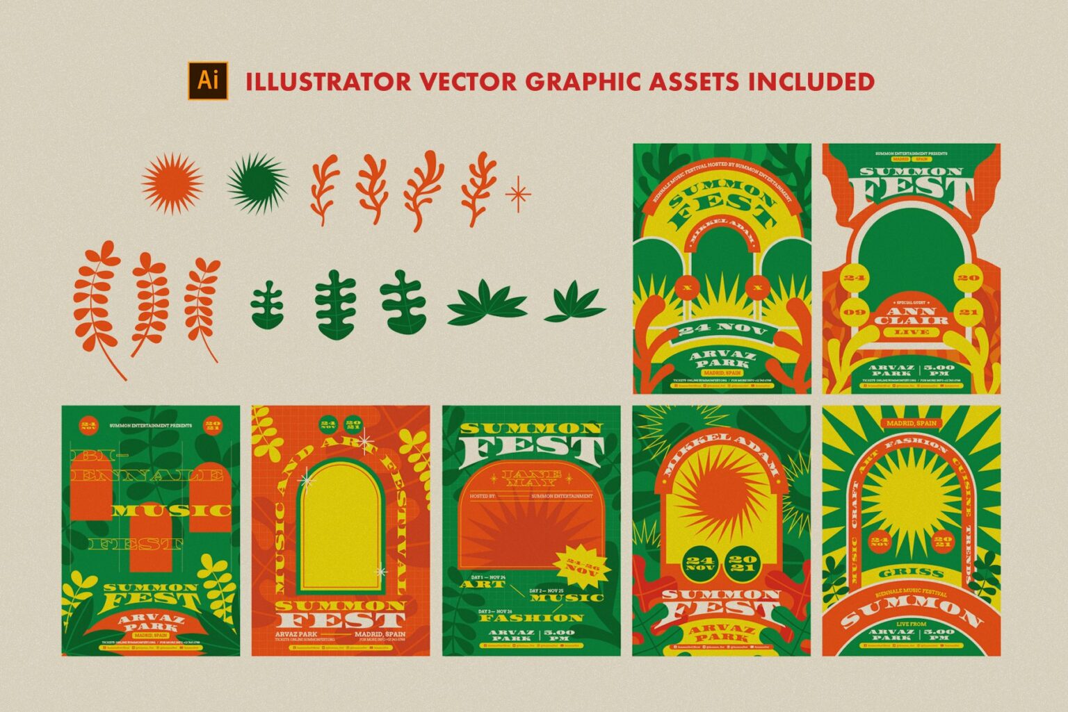 Creative Festival Poster Templates – MasterBundles