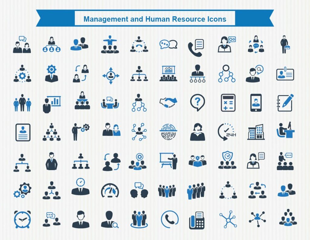 Management and Human Resource Icons – MasterBundles