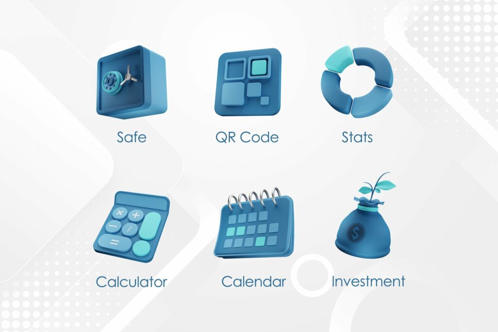 Financial 3D Icon Pack – MasterBundles