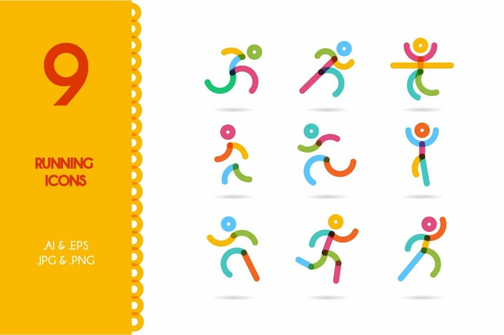 Running / running man icons – MasterBundles