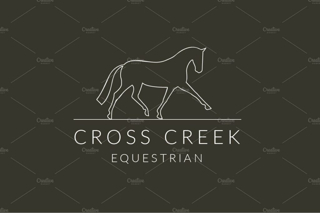 Dressage Horse Equestrian Logo – MasterBundles