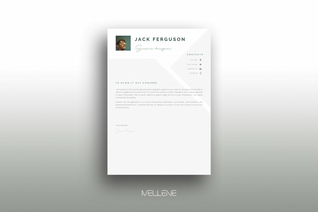 CV / Resume template for MS Word – MasterBundles