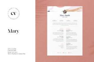 Mary | CV / resume template – MasterBundles