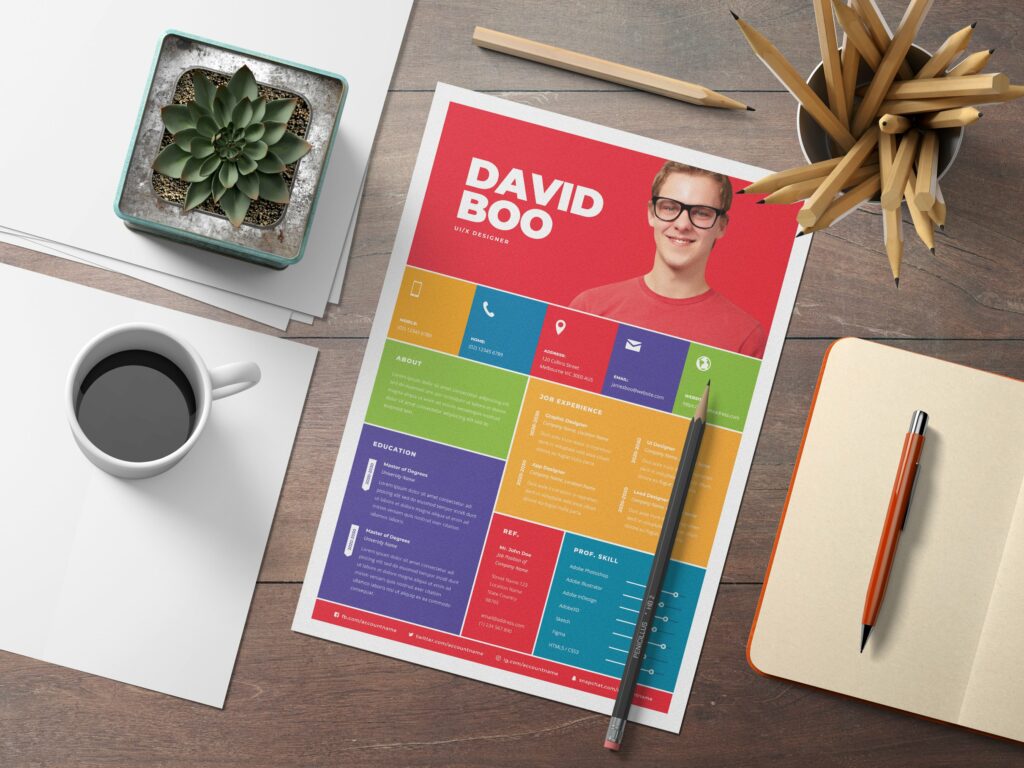 Metro Resume CV Template 45 – MasterBundles