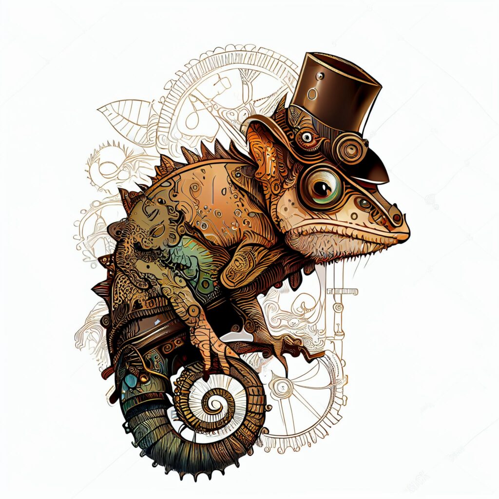 Steampunk Animals Midjourney Prompt - MasterBundles