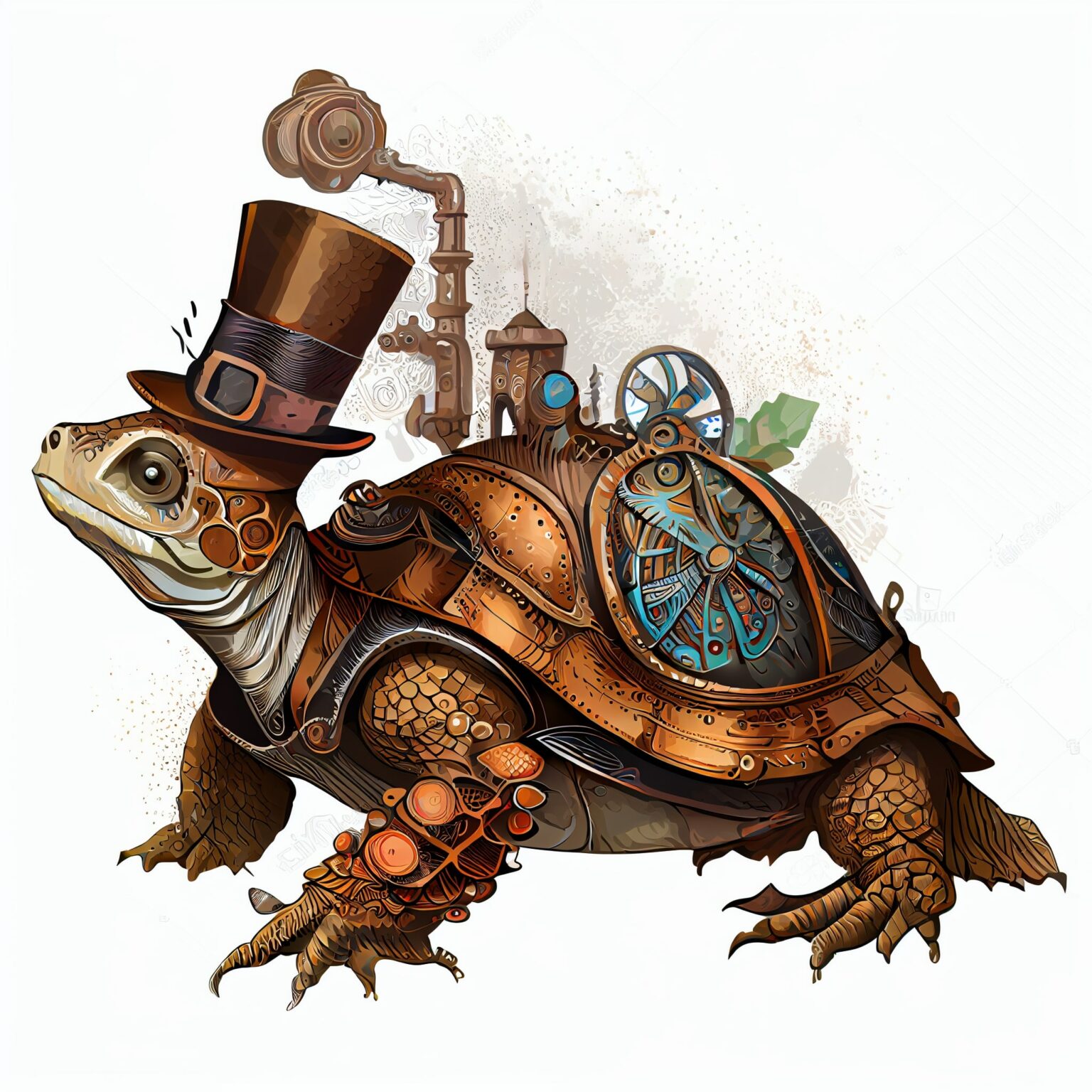 Steampunk Animals Midjourney Prompt - MasterBundles