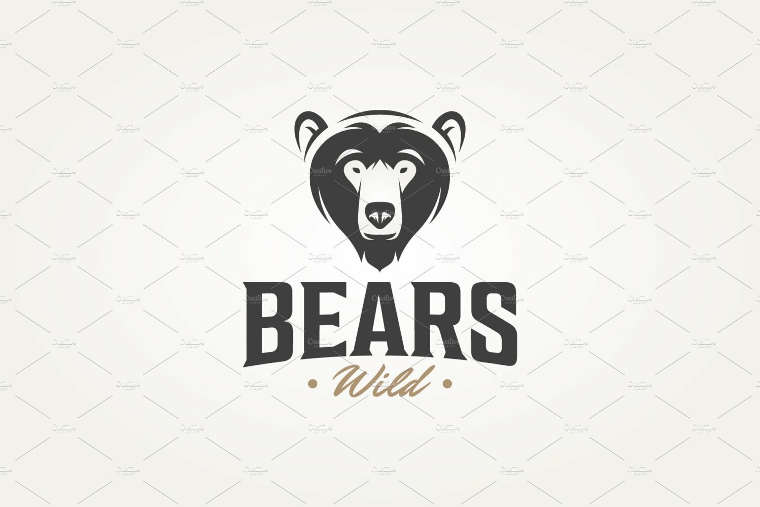 wild bear icon logo vector design – MasterBundles