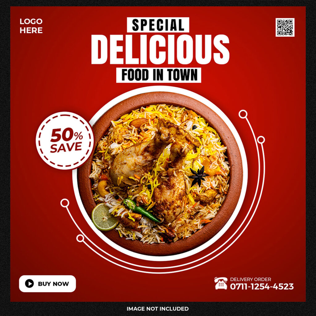 10 Food Menu Restaurant Delicious Banner Photoshop PSD - MasterBundles