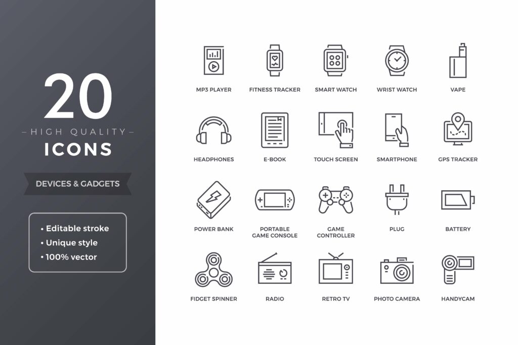Devices Icons – MasterBundles