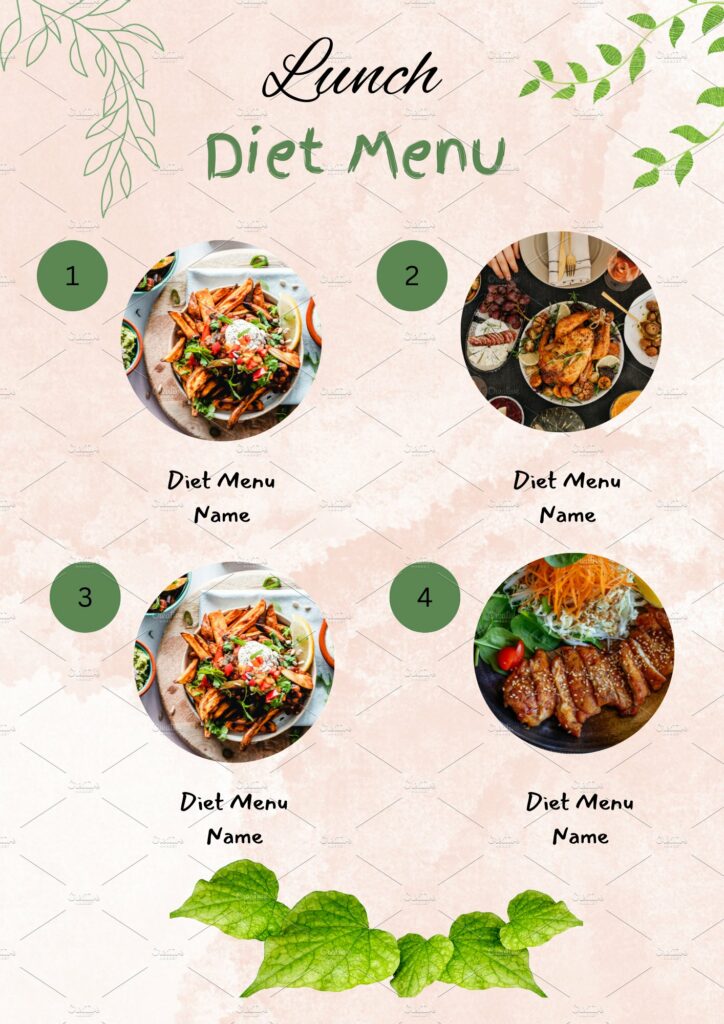 Diet Menu – MasterBundles