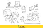 Mother's Day Activity at Home With Kids Boy and Girl With Love Digital ...