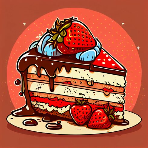 Cartoon Comic Style Food Midjourney Prompt - MasterBundles