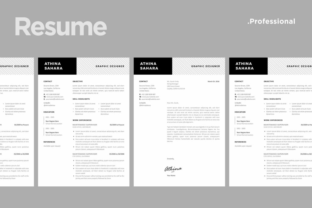 Professional Resume Template - 01 – MasterBundles