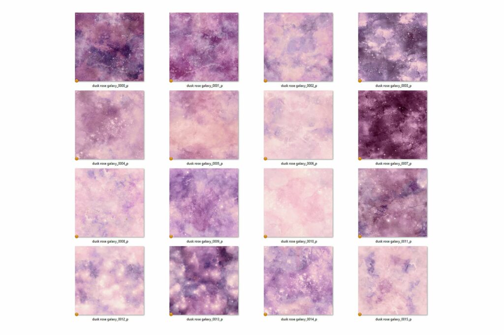 Dusk Rose Galaxy Textures – MasterBundles