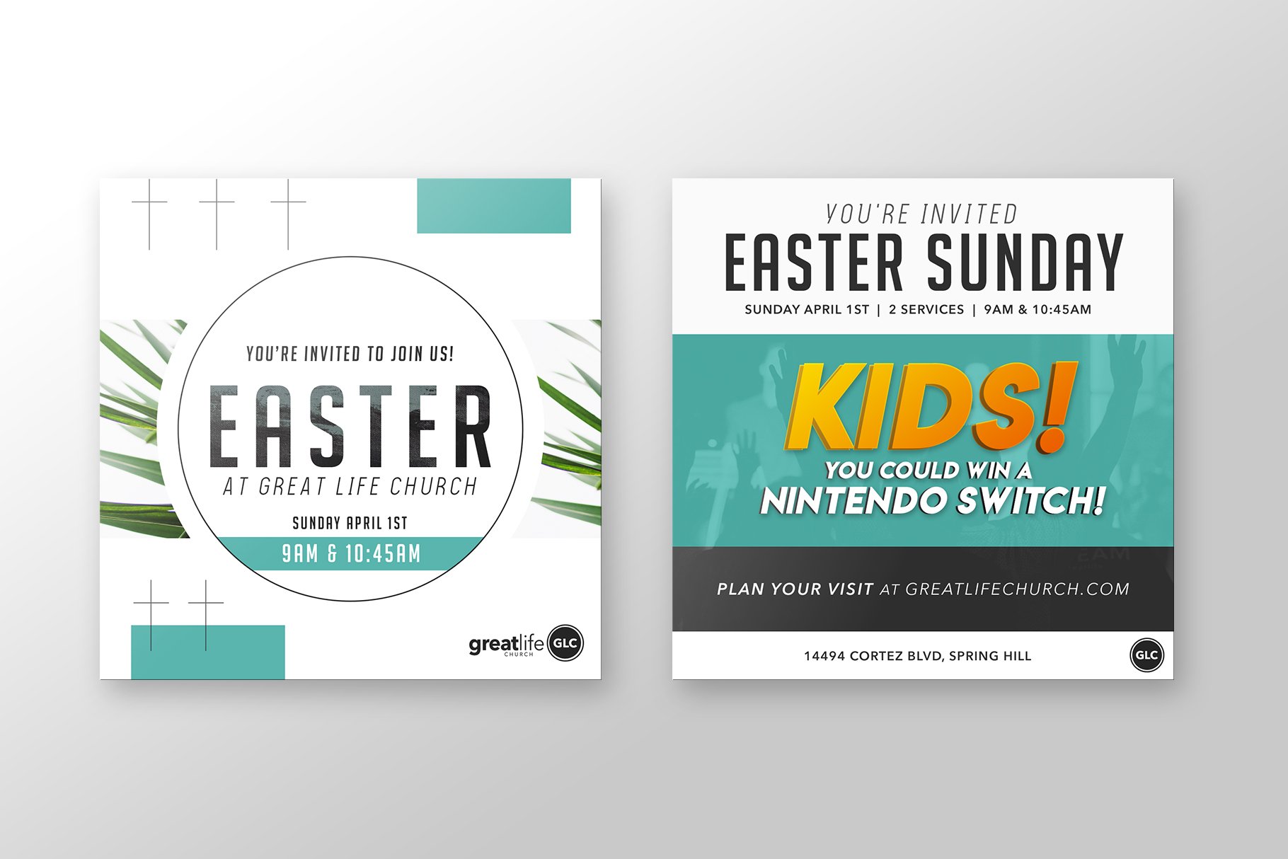 Easter Church Invitation MasterBundles