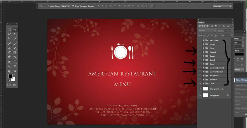 minimal restaurant Menu ID38 – MasterBundles