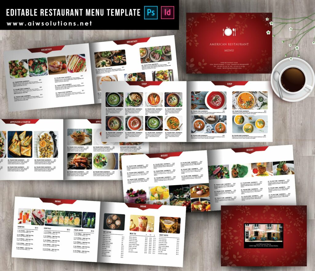 minimal restaurant Menu ID38 – MasterBundles