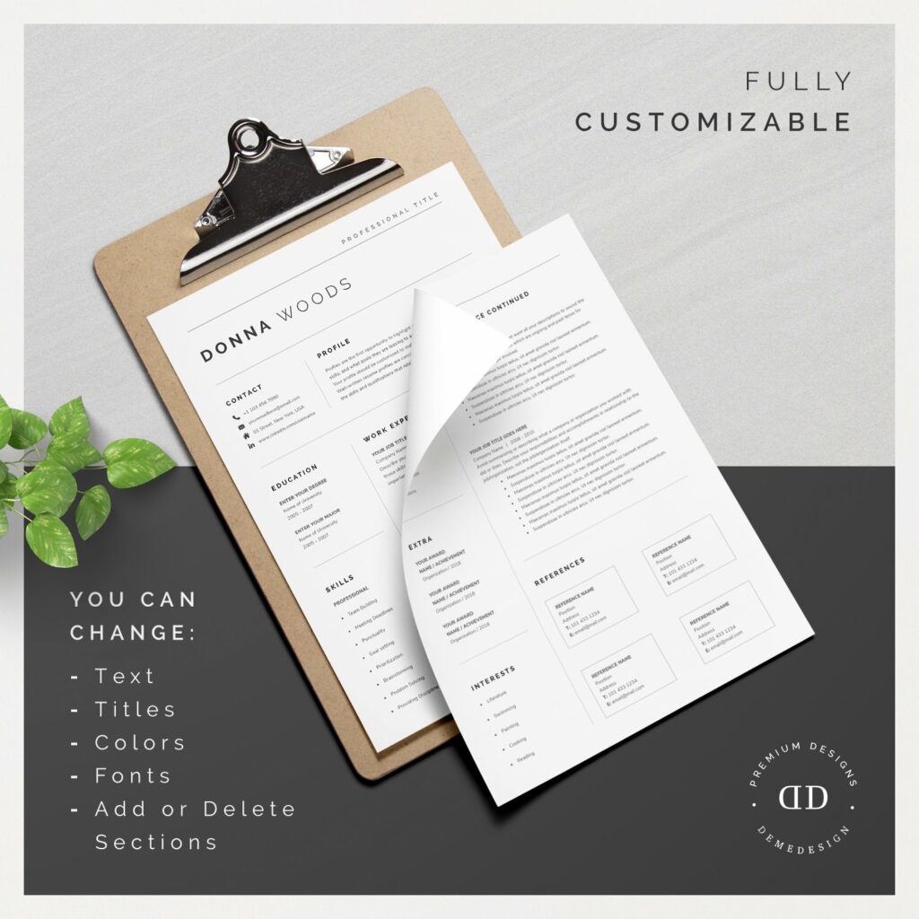 Modern Resume Template Kit – MasterBundles