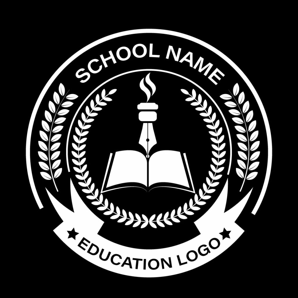 School University editable logo design - MasterBundles