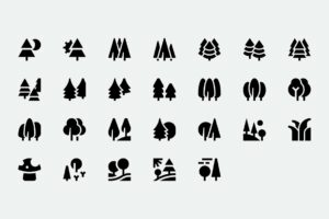 Basicons / Nature / Forest / Trees – MasterBundles