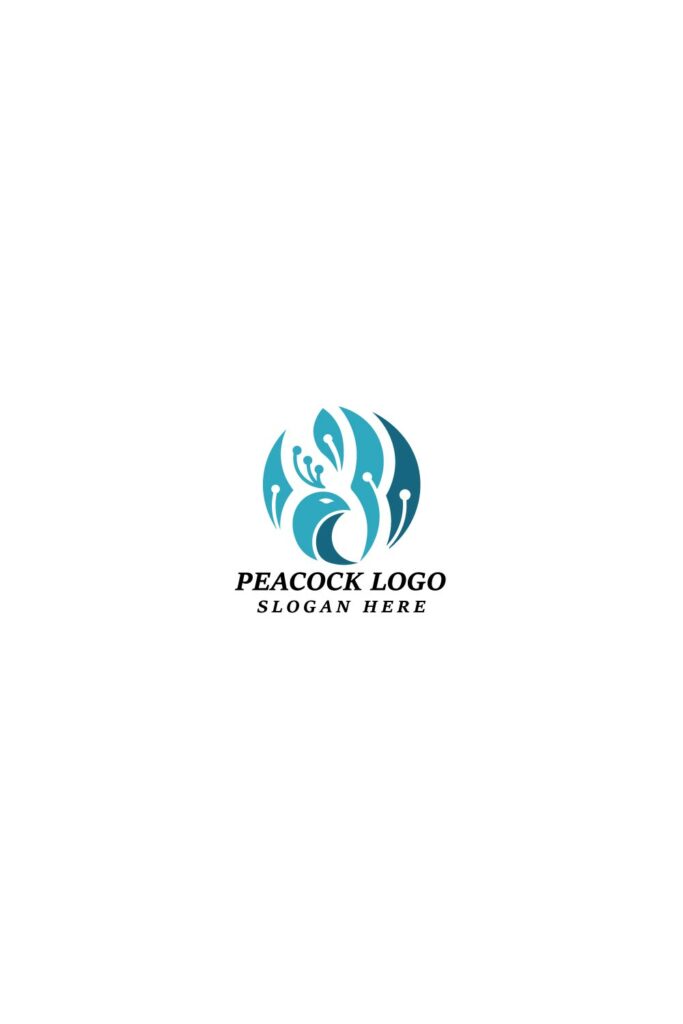 Splash Peacock Logo Design Template - MasterBundles