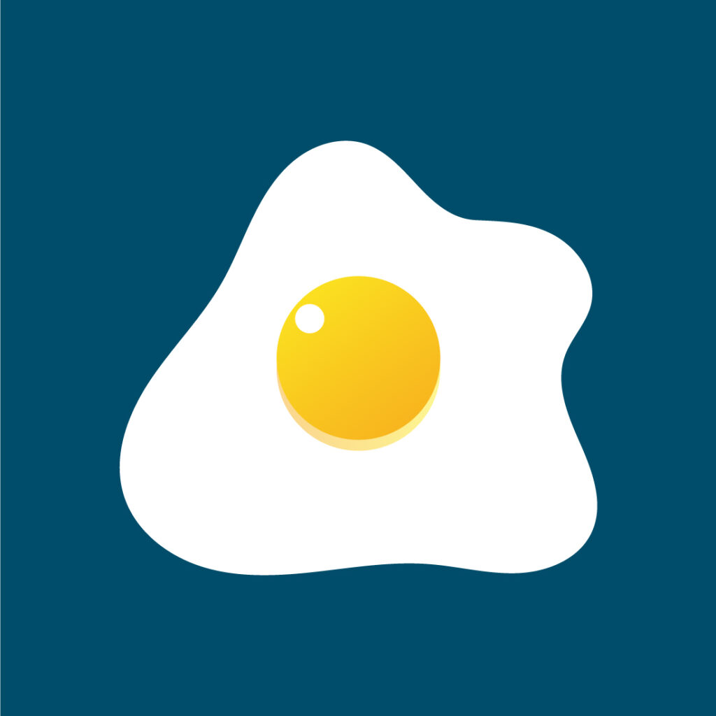 Creative Gradient Fresh Egg Logo design, Vector design concept ...