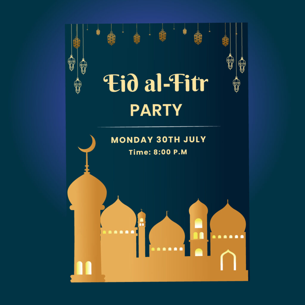 Eid Al-Fitr party Flyer - MasterBundles
