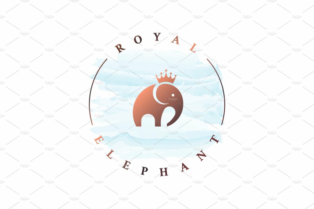 Elephant king logo. – MasterBundles