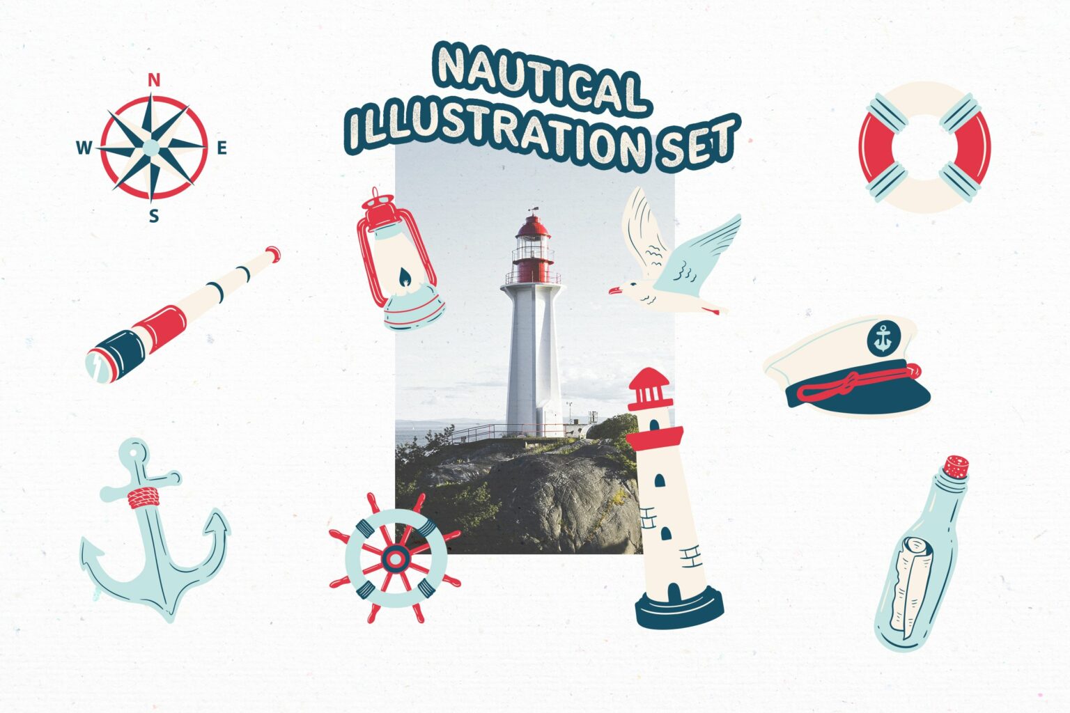 Ocean breeze nautical illustration – MasterBundles