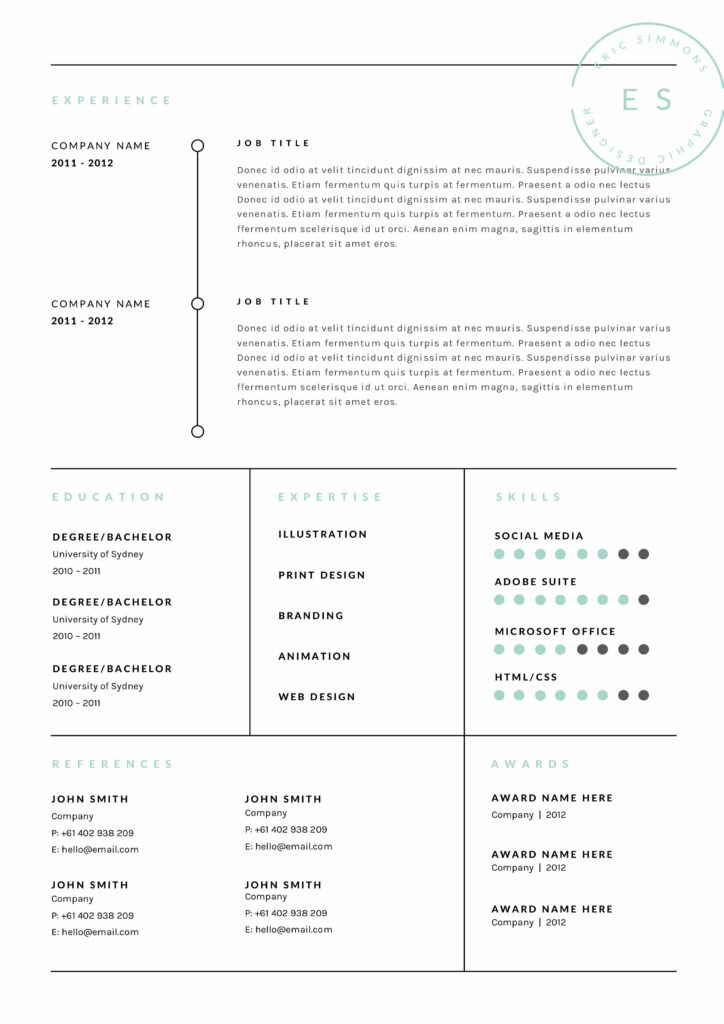 3 Page Resume Template | INDD + DOCX – MasterBundles