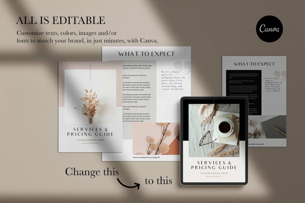 Services & Pricing Template | JANE – MasterBundles