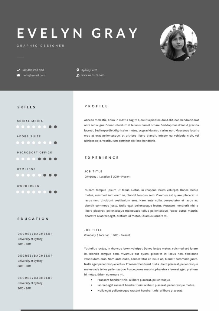 3 Page Resume Template | INDD + DOCX – MasterBundles