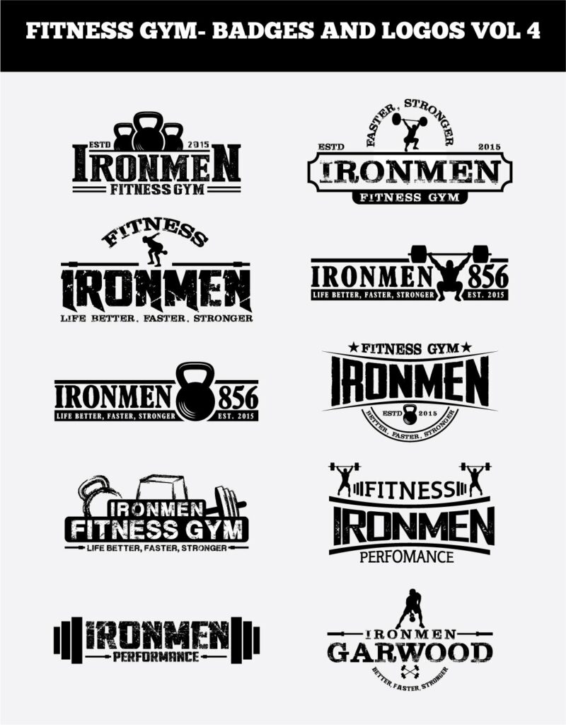 83 FITNESS GYM- BADGES -LOGOS BUNDLE – MasterBundles